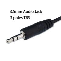 China 3.5mm TRS Audio Jack Cable 3 Poles Male to Female 1m 3m 5m Length for Speaker Headphone for sale