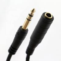 China Custom 6.35mm 1/4 inch TRS Male to Female Stereo Audio Jack Cable 1m 2m 3m 5m OEM for sale