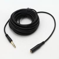 China Custom 6.35mm 1/4 inch TRS Male to Female Stereo Audio Jack Cable 1m 2m 3m 5m OEM for sale