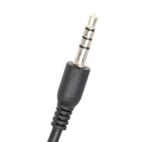 China 3.5mm TRRS Male to Female Stereo Aux Audio Extension Cable 10cm Custom Lengths for sale