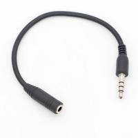 China 3.5mm TRRS Male to Female Stereo Aux Audio Extension Cable 10cm Custom Lengths for sale