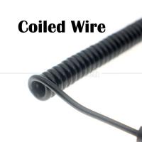 China Spring Coiled 3.5mm Male to Female Aux Stereo Audio Extension Cable 1m for Speaker Headphone for sale