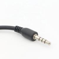 China 3.5mm TRRS Male to Female Stereo Aux Audio Extension Cable 20cm Custom Length for sale