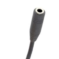 China 3.5mm TRRS Male to Female Stereo Aux Audio Extension Cable 20cm Custom Length for sale