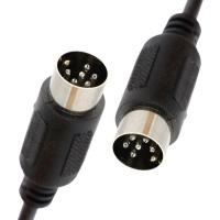 China Custom Shielded Fully Connected 7 Pin Din Midi Cable Male to Male 1m 2m 3m for sale