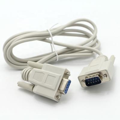 China Male to Female DB9 RS232 9 Pin Straight Through Extension Serial Data Cable 1m 2m 3m 5m for sale