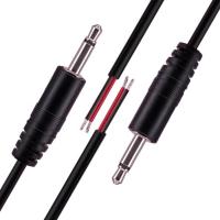 China 3.5mm 2 Poles TS Audio Mono Jack Male Plug to Bare Wires Open End Cable 20cm for sale