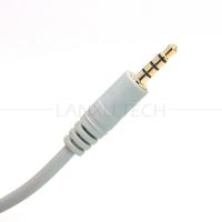 China 3.5mm Male to Male TRRS 4 Pole Audio Cable for Microphone and Stereo Aux 1m to 20m for sale