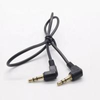 China 3.5mm TRS 3 Pole 90 Degree Male to Male Stereo Audio Jack Extension Cable 1M 2M 3M 10M for sale