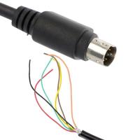 China Customization 6 7 8 PIN MINI DIN to Pigtail Open Tinned Wire Cable for sale
