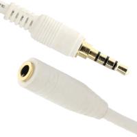 China 3.5mm TRRS Male to Female Stereo Aux Audio Extension Cable 1m 2m 3m 5m for sale
