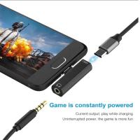 China 2 in 1 USB Type C to 3.5mm Jack PD Charging Headphone Audio Adapter for sale