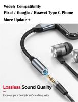China USB C to 3.5mm Headphone Jack Audio Adapter with HiFi DAC Chip 24bit 48kHz for Samsung Huawei for sale
