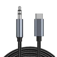 China USB C to 3.5mm Audio Adapter DAC HiFi Headphone Dongle Cable 12cm for Pixel Google for sale