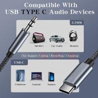 China USB C to 3.5mm Audio Adapter DAC HiFi Headphone Dongle Cable 12cm for Pixel Google for sale