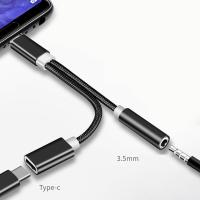 China 2 in 1 USB Type C to 3.5mm Headphone Audio Jack Adapter with Charging Port for Mobile Phone for sale