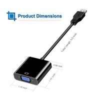 China USB 3.0 to VGA Adapter 1080P 4K Multi Display Video Converter for PC Laptop Monitor Projector HDTV for sale
