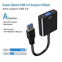 China USB 3.0 to VGA Adapter 1080P 4K Multi Display Video Converter for PC Laptop Monitor Projector HDTV for sale