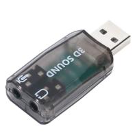 China USB External Sound Card 5.1 3D Audio Adapter with 3.5mm Headphone Mic Jack for Laptop for sale