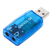 China USB External Sound Card 5.1 3D Audio Adapter with 3.5mm Headphone Mic Jack for Laptop for sale