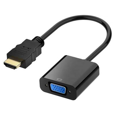 China HDMI to VGA Adapter 1080P 4K Male to Female 15cm for Monitor HDTV Computer PC for sale
