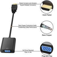 China HDMI to VGA Adapter 1080P 4K Male to Female 15cm for Monitor HDTV Computer PC for sale