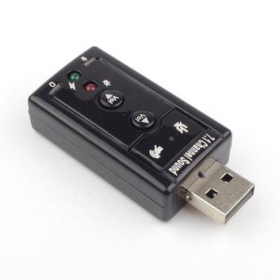China Plug and Play Audio Mic Studio USB External Sound Card Adapter for sale