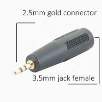 China 3 Poles TRS Jack Male to Female 2.5mm to 3.5mm Audio Adapter for Speaker for sale
