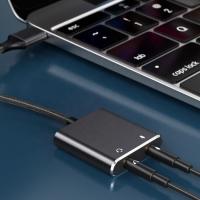 China Plug and Play Audio Mic Studio Headset USB External Sound Card Adapter for Laptop for sale