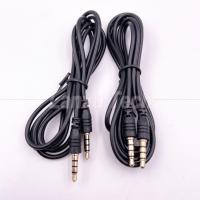 China Male to Male 3.5mm 4 Pole Stereo Audio Extension Cable 1.2m for Microphone Speaker for sale