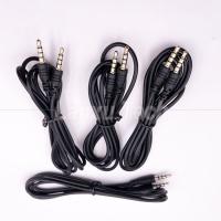 China Male to Male 3.5mm 4 Pole Stereo Audio Extension Cable 1.2m for Microphone Speaker for sale