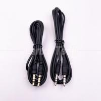 China Male to Male 3.5mm 4 Pole Stereo Audio Extension Cable 1.2m for Microphone Speaker for sale