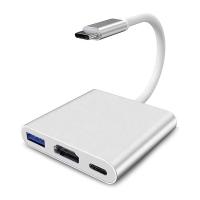 China 3 in 1 USB C Hub Adapter with 100W PD Charging 4K HDMI USB 3.0 OTG for Laptop for sale