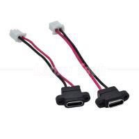 China Waterproof USB Type C Female to PH 2.0 XH 2.54 Connector Cable 10cm 3A for sale