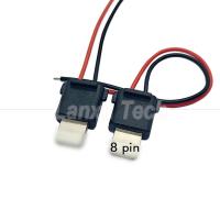 China USB Type C 2 Pin Male Plug Connector Cable 10cm Length 1A Charging for Phone Power Bank DIY for sale