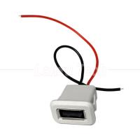China Waterproof USB Type A Female Socket Mount 2 Pin Wire Cable for LED Lamp Toy for sale