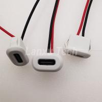 China Waterproof USB Type C 2 Pin Female Socket Wire Cable for Lamp Vehicles for sale