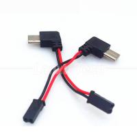 China 90 Degree Right Angle USB Cable 10cm Length 2.4A Charging for Motorcycle Phone Holder with Type C Micro JST SYP Connectors for sale