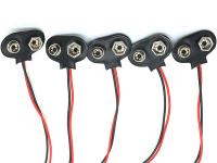 China 9V Battery Snap Clip to DC 5.5x2.1mm Barrel Jack Power Cable - 13cm Length with 0.5A-2A Current Options for sale