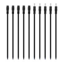 China Custom DC Power Cable 5.5x2.1mm 5.5x2.5mm 1.35x3.5mm Male to Bare End Wire 0.5A-2A 22-28AWG for sale
