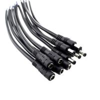 China Custom DC Power Cable 5.5x2.1mm 5.5x2.5mm 1.35x3.5mm Male to Bare End Wire 0.5A-2A 22-28AWG for sale