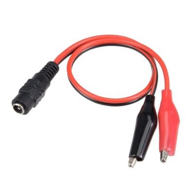 China 5.5x2.1mm DC Female to Dual Alligator Clips Power Testing Adapter Cable for sale
