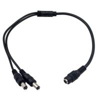 China 1 to 2 Ways DC Power Splitter Cable 5.5x2.1mm 5V 2A for CCTV Camera and LED Strip Lighting for sale