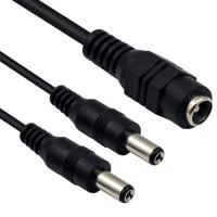China 1 to 2 Ways DC Power Splitter Cable 5.5x2.1mm 5V 2A for CCTV Camera and LED Strip Lighting for sale