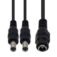 China 1 to 2 Ways DC Power Splitter Cable 5.5x2.1mm 5V 2A for CCTV Camera and LED Strip Lighting for sale