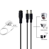 China 1 to 2 Ways DC Power Splitter Cable 5.5x2.1mm 5V 2A for CCTV Camera and LED Strip Lighting for sale