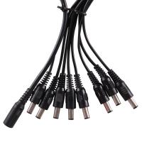 China 1 to 8 Way DC Power Splitter Cable 5.5x2.1mm 5V 1A for CCTV Camera LED Strip Lighting for sale