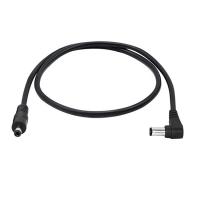 China 90 Degree Right Angle 5.5x2.1mm DC Power Extension Cable - 12V 2A Male to Male Connector with Custom Length Options for sale