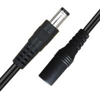 China Custom 5V 1A 2A DC Power Extension Cable Male to Female 5.5x2.1mm 5.5x2.5mm for sale