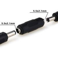 China 12V 24V DC Barrel Jack Power Connector Adapter 2.1x5.5mm 2.5x5.5mm Male Female for sale
